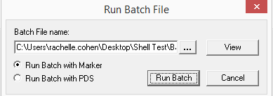 Running a Batch File